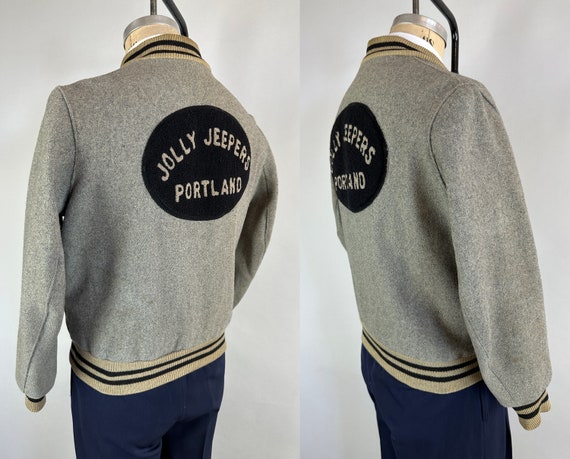 1950s “Jolly Jeepers” Letterman Jacket | Vintage 50s … - Gem