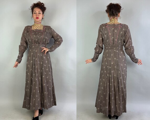 1910s Circled in Silk Dress | Antique Vintage Edwardi… - Gem