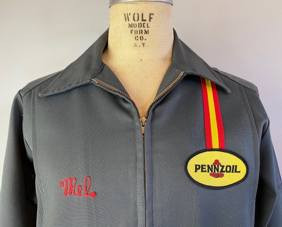 1960s Motor Mel Jacket | Vintage 60s Pewter Grey Dura… - Gem