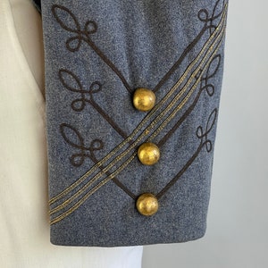 1950s Corps of Cadets Fanciful Jacket Vintage 50s Denim Blue Wool Tail ...