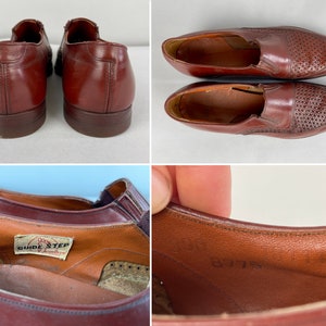 1940s Stepping Out Shoes | Vintage 40s Mahogany Brown Leather Loafers ...