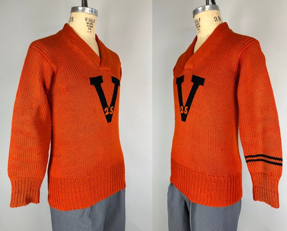 1920s Vic's Victorious Varsity Sweater | Vintage 20s … - Gem