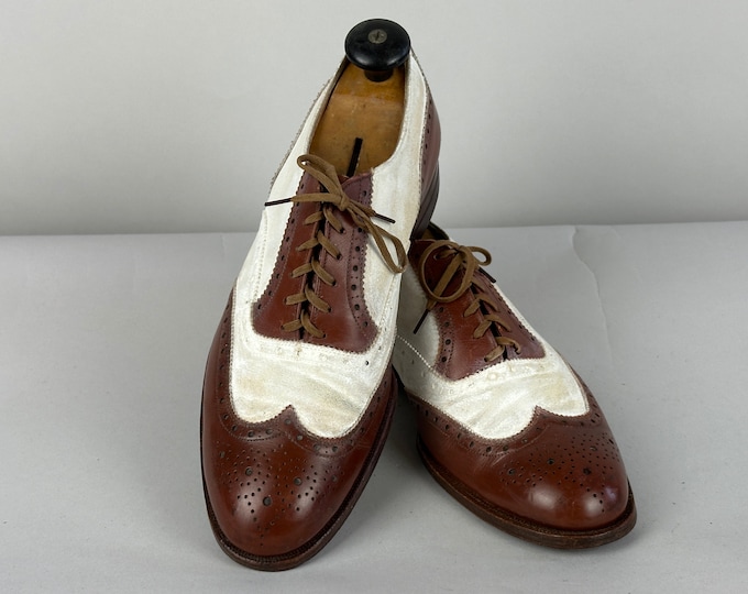 1930s the Spectator Special Shoes | Vintage 30s Two Tone Brown and ...