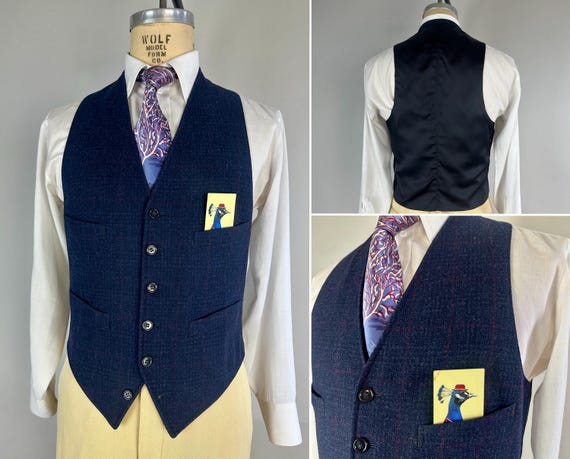 1930s Shadow Plaid Belted Back Suit | Vintage 30s Two… - Gem