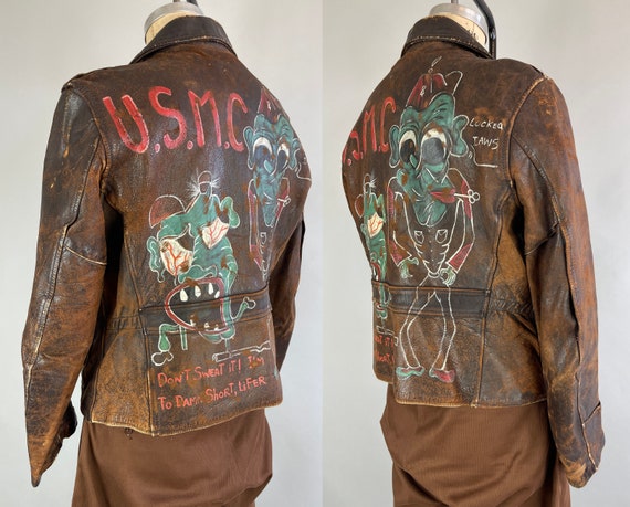 1940s USMC Locked Jaws Jacket | Vintage 40s Hickory B… - Gem
