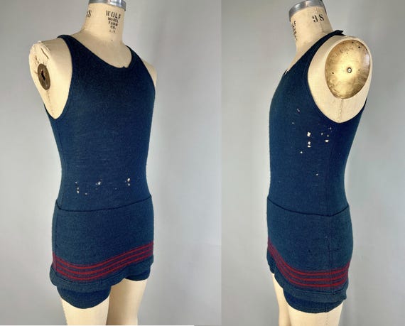 1920s Tommy Two Tone Swimsuit | Vintage Antique 20s N… - Gem