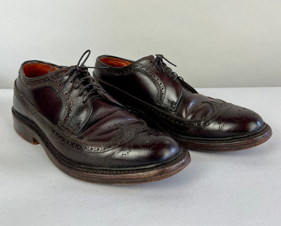 1940s Debonair Red Wing Shoes | Vintage 40s Oxblood R… - Gem