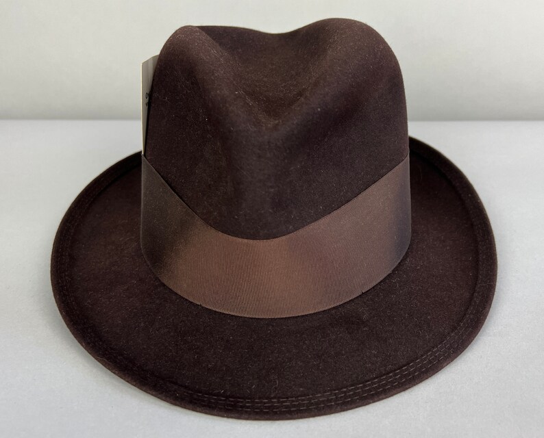 1950s Plumb Dandy Fedora Vintage 50s Espresso Brown - Etsy