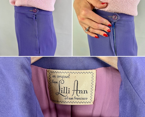1950s Regal in Lilli Ann Suit | Vintage 50s Lavender … - Gem