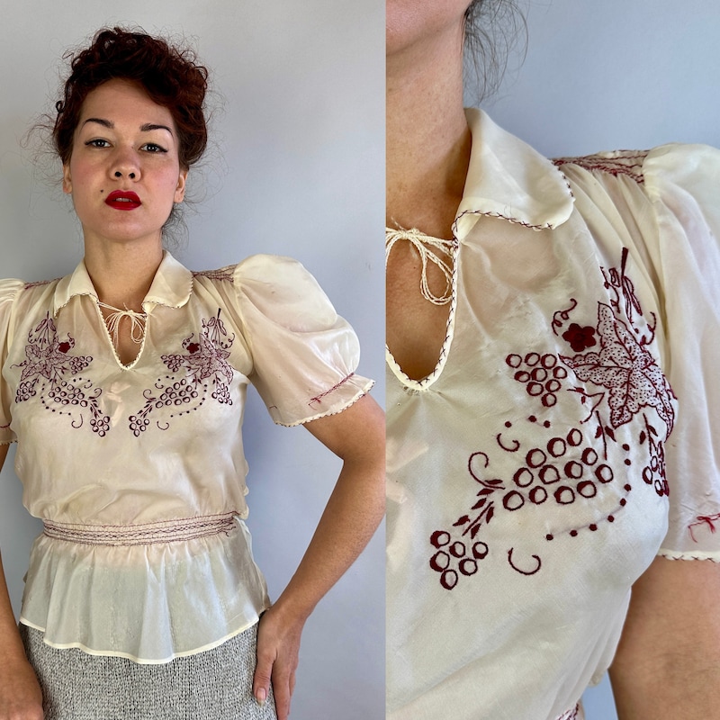 Repurposed Blouse - Etsy