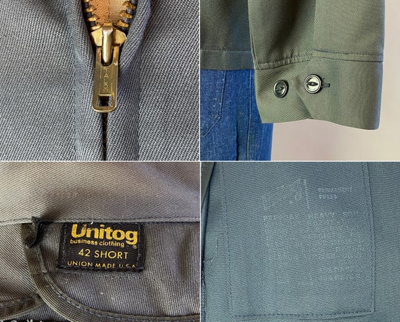 1960s Motor Mel Jacket | Vintage 60s Pewter Grey Dura… - Gem