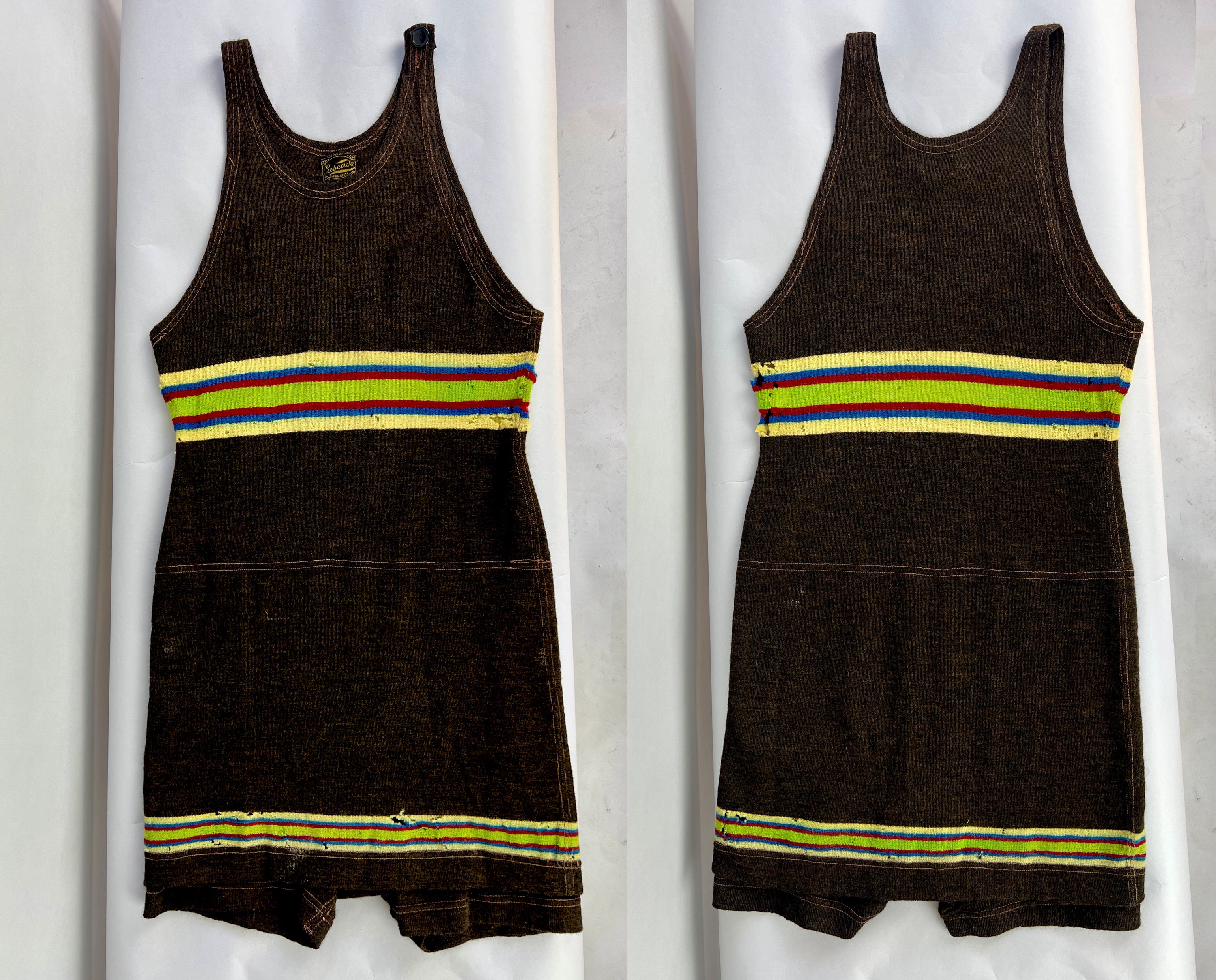 1920s Beachcomber Don Swimsuit Vintage Antique 20s Brown - Etsy