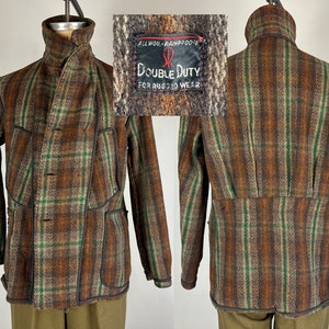 1930s Mack's Marvelous Mackinaw | Vintage 30s Belted Back Hickory Brown ...