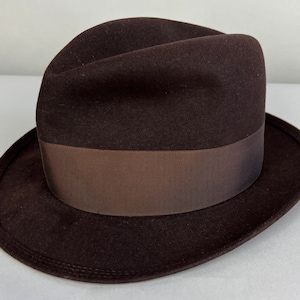 1950s Plumb Dandy Fedora | Vintage 50s Espresso Brown 'royal Stetson ...