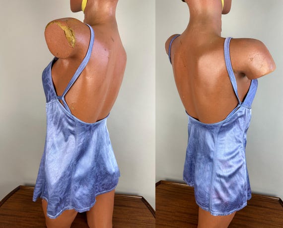1930s Swimming In Satin Swimsuit Vintage 30s Icy La… Gem