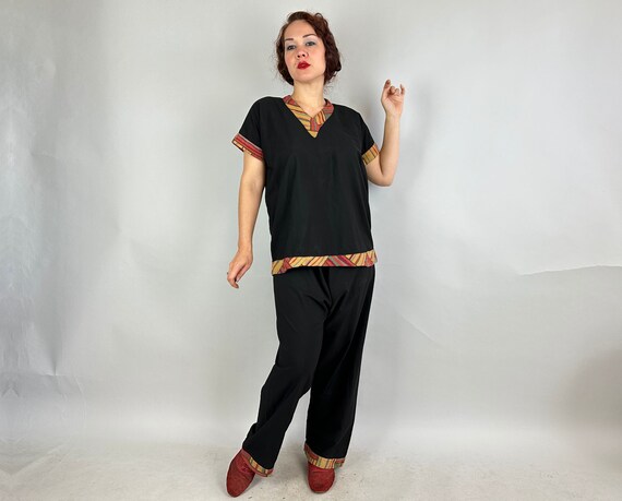 1920s Lovely Lazy Lady Lounging Pajama Set | Vintage … - Gem