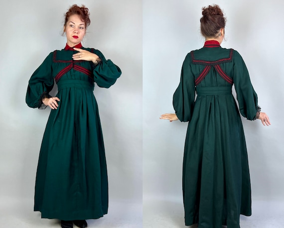 1800s Christmas Carol Dress | Antique Vintage Victori… - Gem