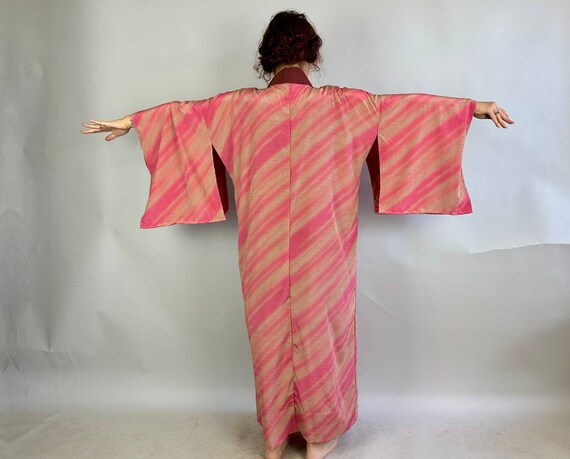 1950s Kyoto Cutie Kimono Vintage 50s Watermelon Pin… Gem