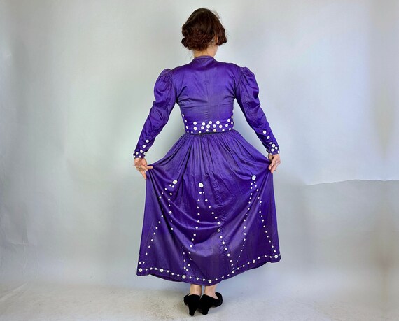 1800s Purple Pearlie Princess Dress Ensemble | Vintag… - Gem