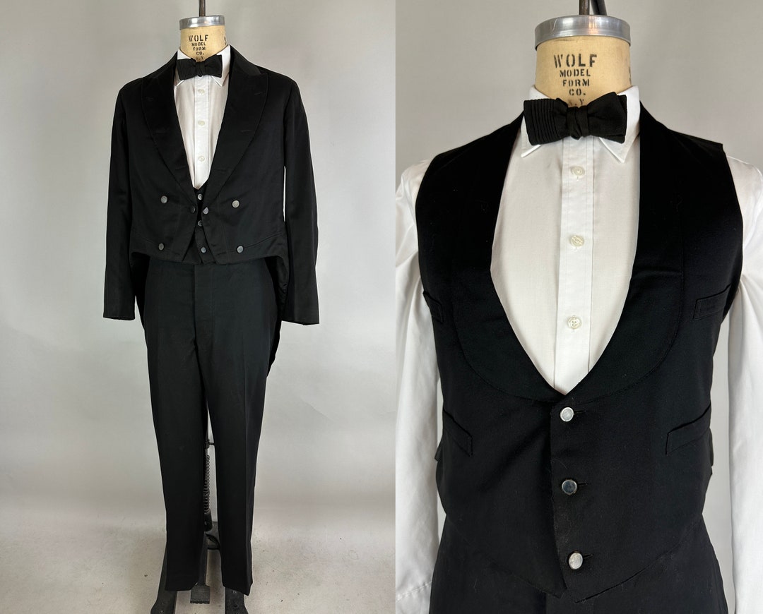 1800s Dapper Three-piece Tux Suit | Vintage Antique Late-victorian ...