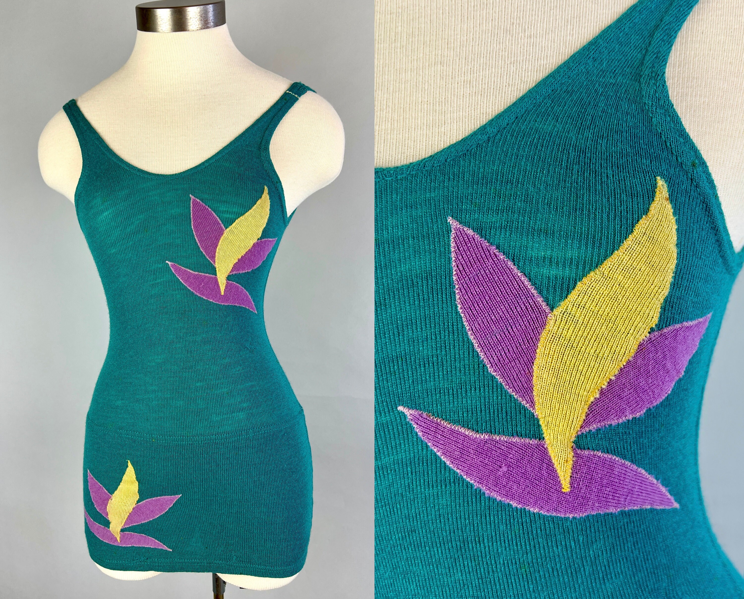 RESERVED Tantalizing Turquoise Swimsuit|Vintage 20s Wool Deco One Piece ...