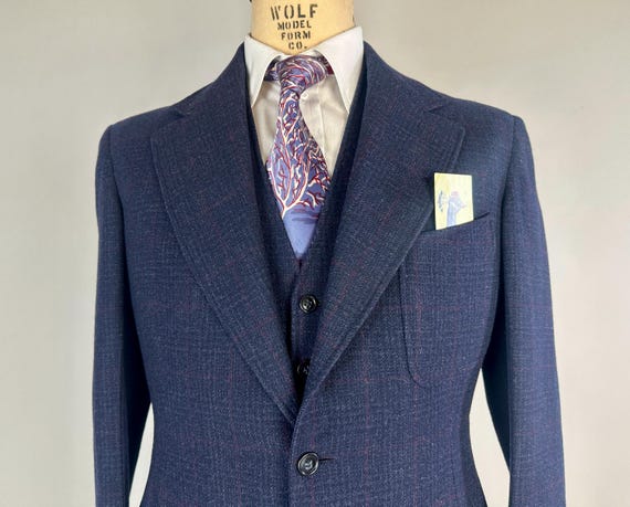 1930s Shadow Plaid Belted Back Suit | Vintage 30s Two… - Gem