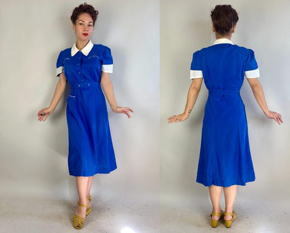 1940s Sweetest Waitress in Town Dress | 40s Vintage T… - Gem