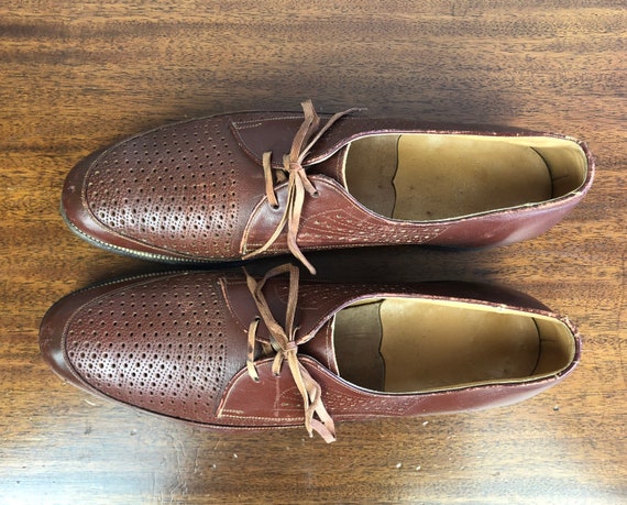 1930s Ventilated Broguing Oxfords | Vintage Rare 30s … - Gem