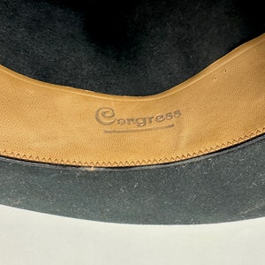 1920s Man in Black Fedora | Vintage 20s Tall Crown Black Wool Felt Mens ...