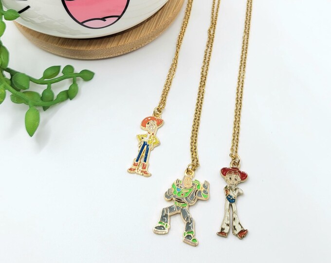 Toy Story - Woody, Buzz Lightyear, Jessie - Gold Stainless Steel ...