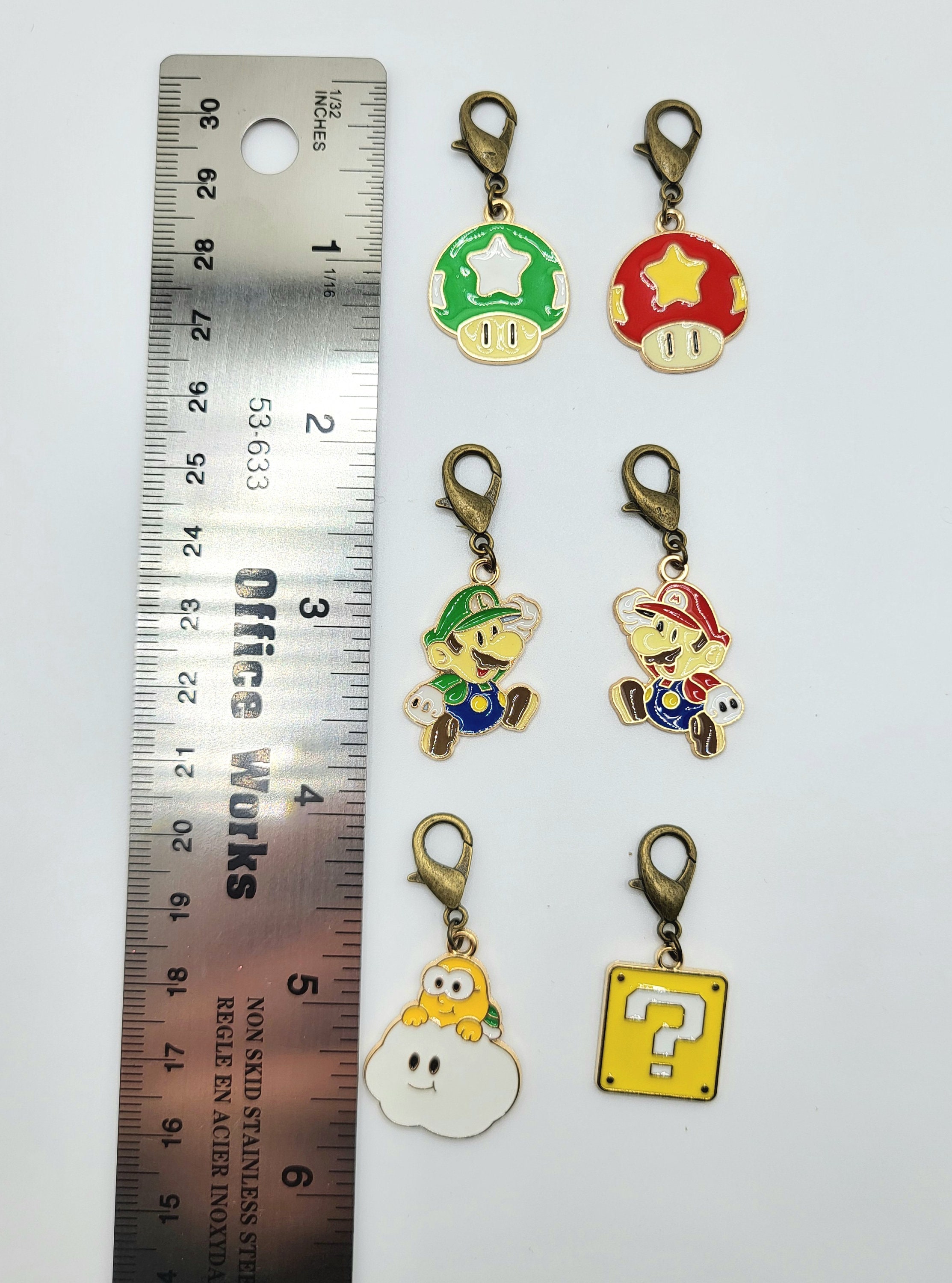 Super Mario Inspired Stitch Markers Set of 3 - Etsy