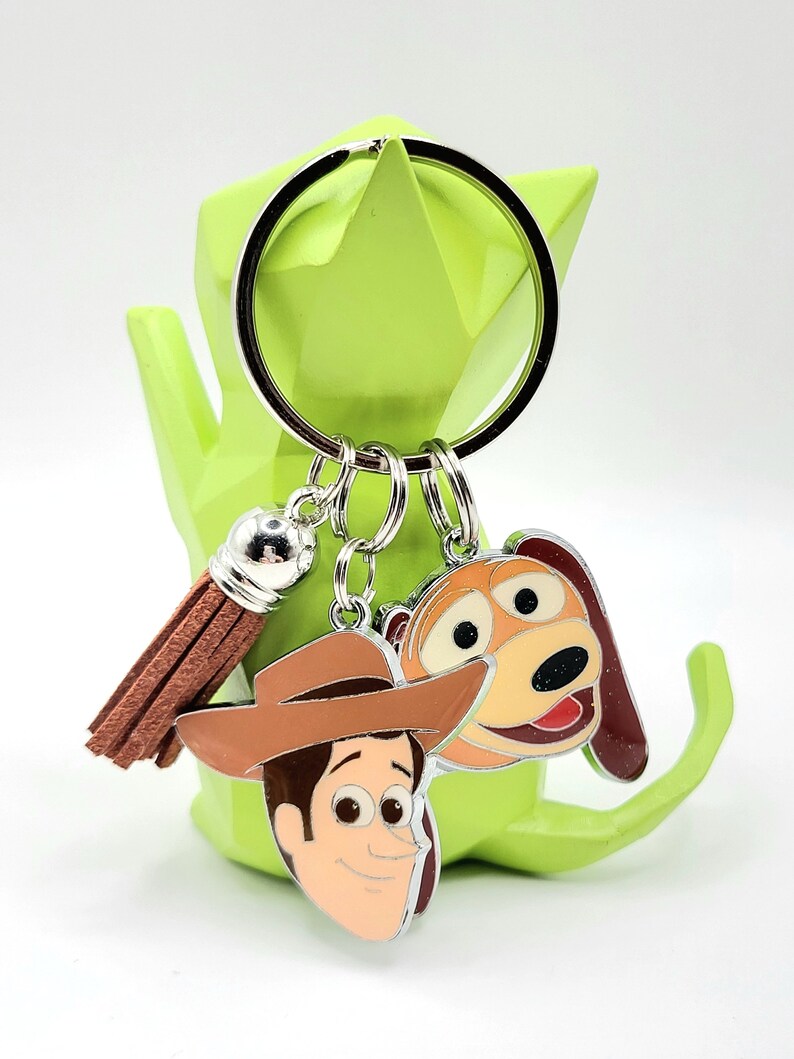 Toy Story Double Character Enamel Keychain With Tassel Purse Accessory ...