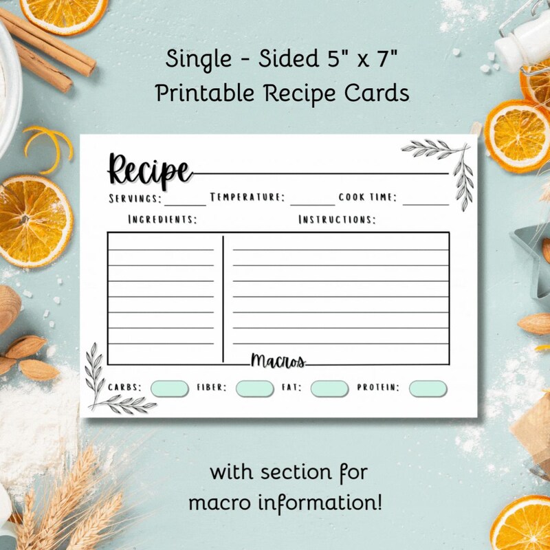 Border for Recipes - Etsy