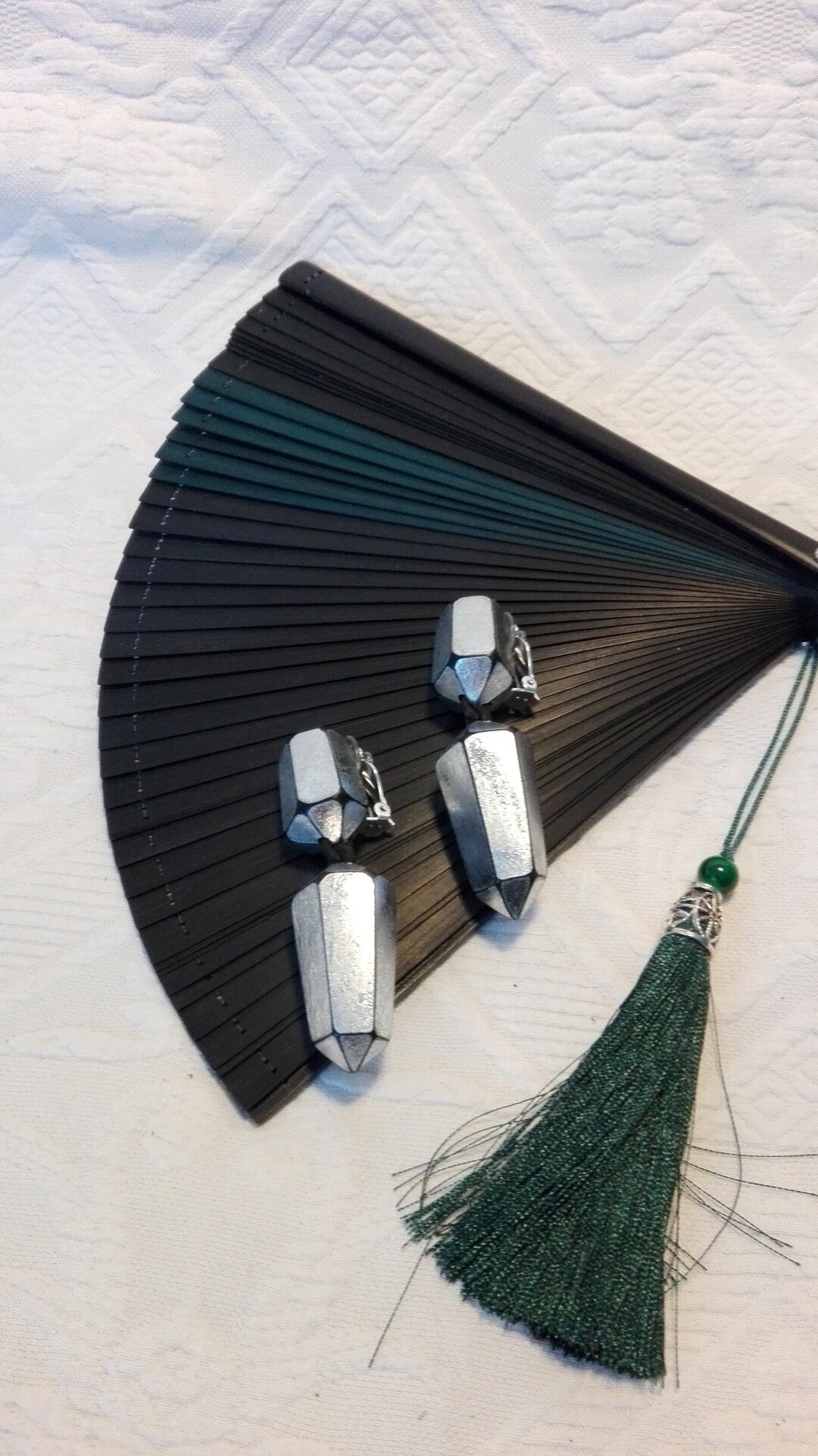 MONIES Denmark Gerda Lynggaard Wonderful Acacia Wood Ear Clips Silver ...