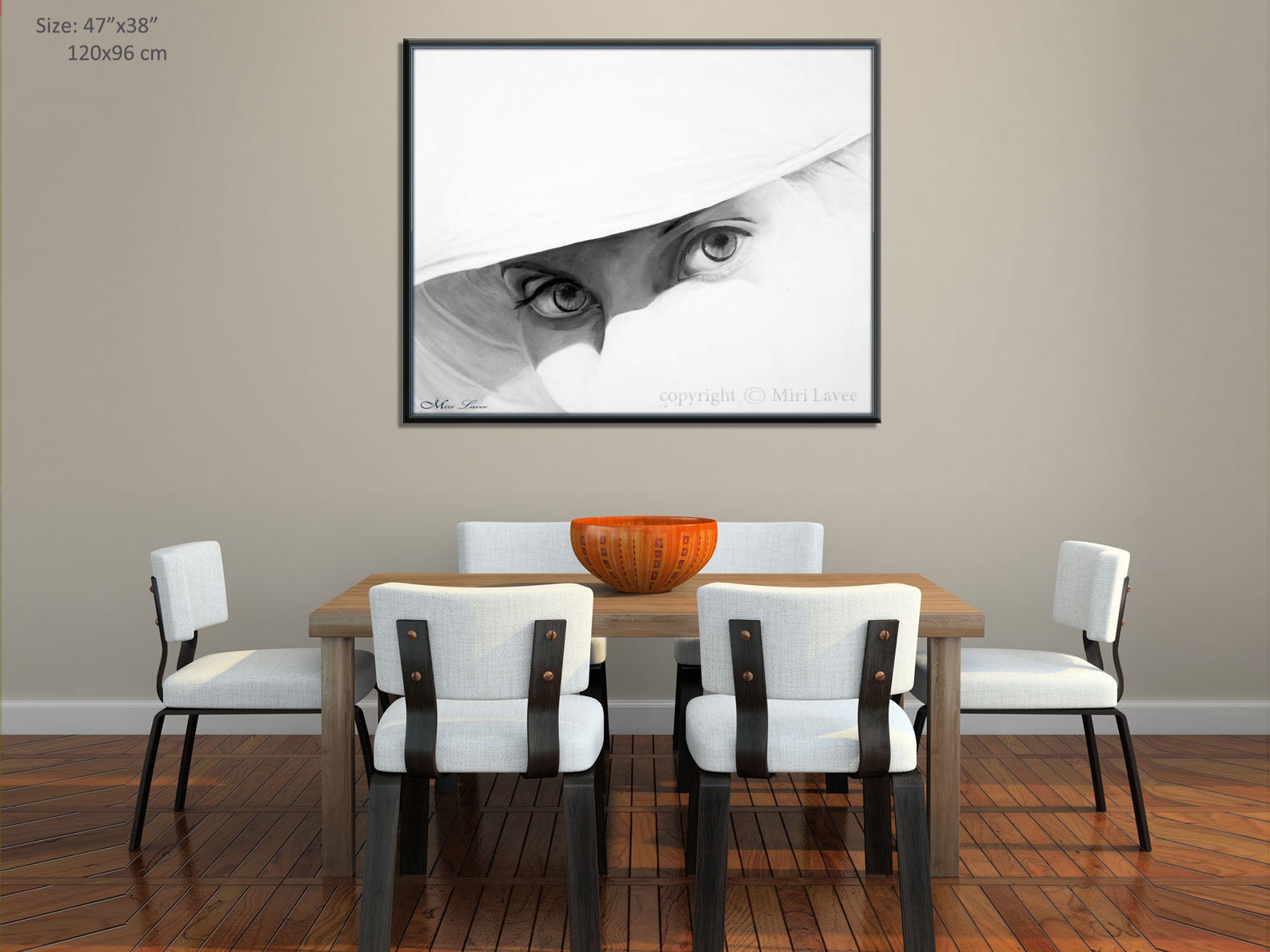 Woman Portrait Art For living Room, Minimalist Wall Art, Large Wall Art ...