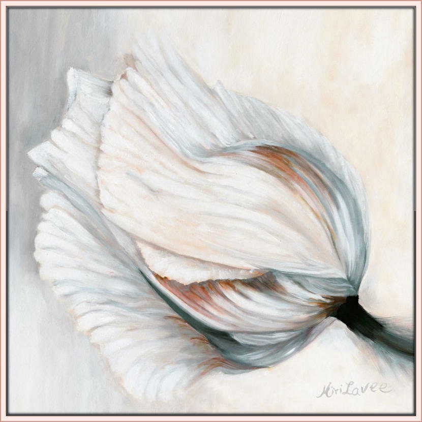 White Wall Art Set Flower Painting Set Large Wall Art Large - Etsy