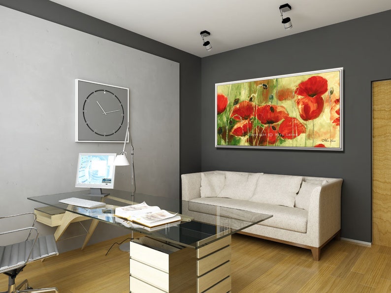 Extra Large Wall Art, Modern Office Decor, Lobby Art, Oversize Wall Art ...