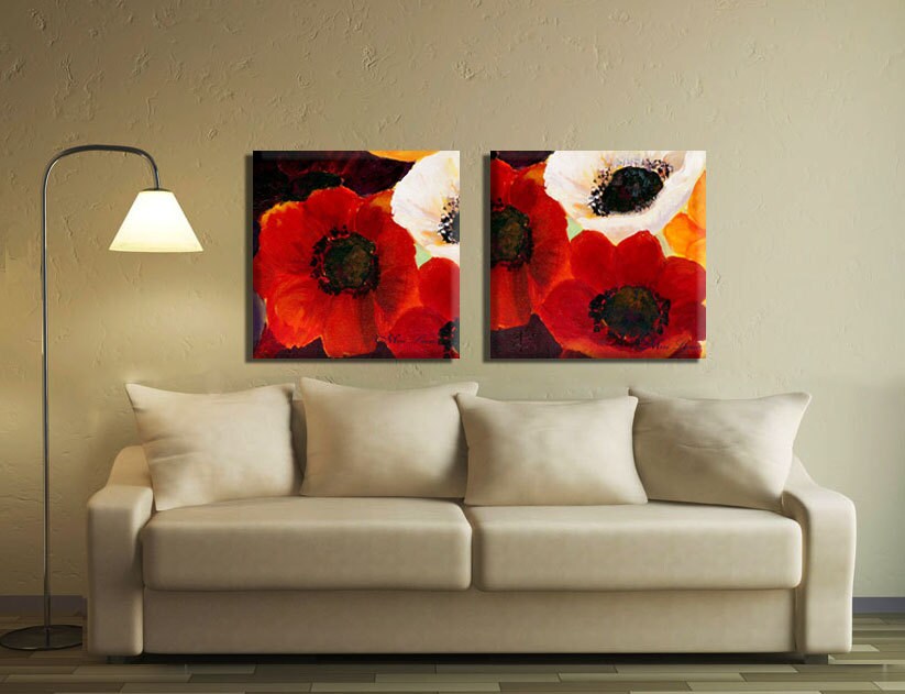 Flower Painting Set of Paintings Colorful Painting - Etsy