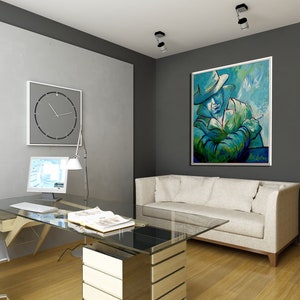 Large Wall Art, Man Wall Art, Figure Art, Living Room Wall Art ...