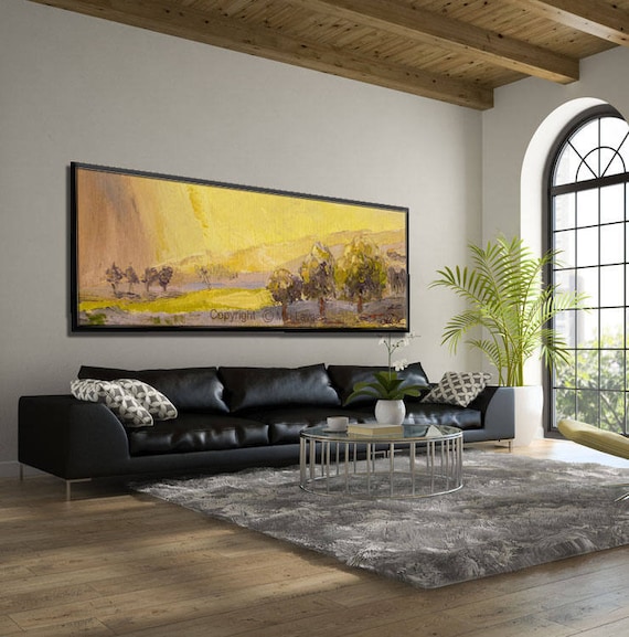 Landscape Print Long Horizontal Wall Art Trees Wall Art - Etsy