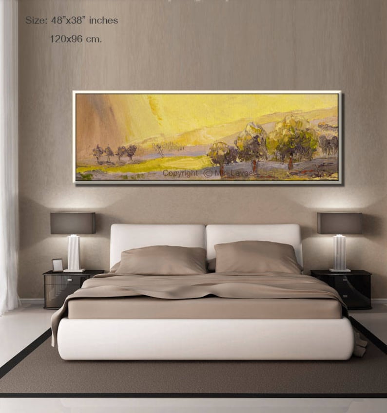 Landscape Painting Large Horizontal Wall Art Oil Painting - Etsy