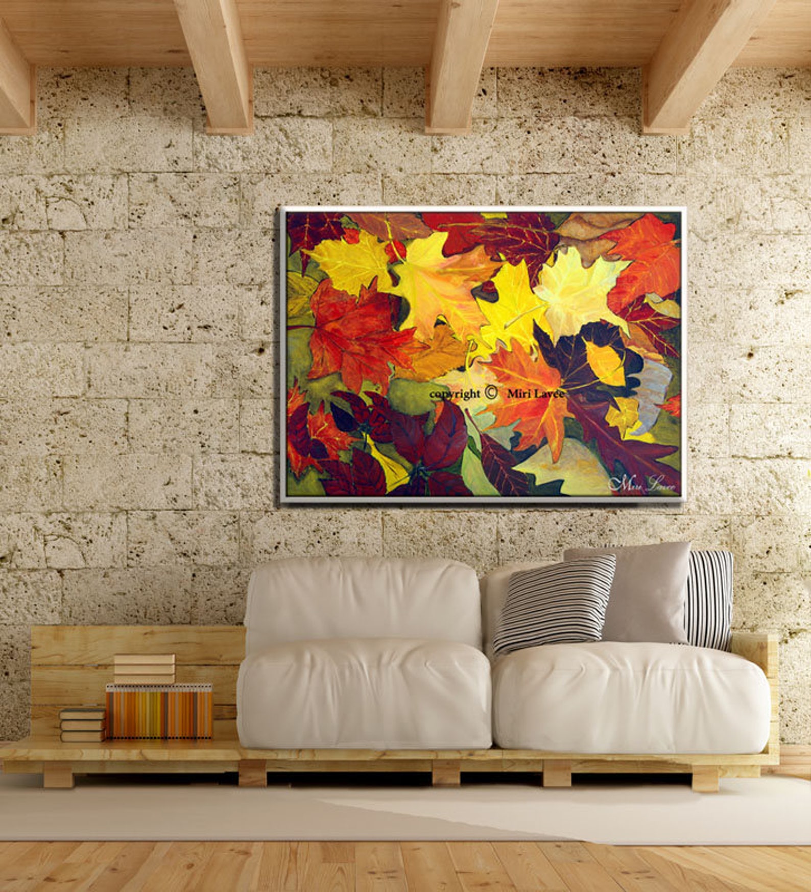 Living Room Wall Art, Abstract Art Print, Abstract Canvas Landscape Art ...