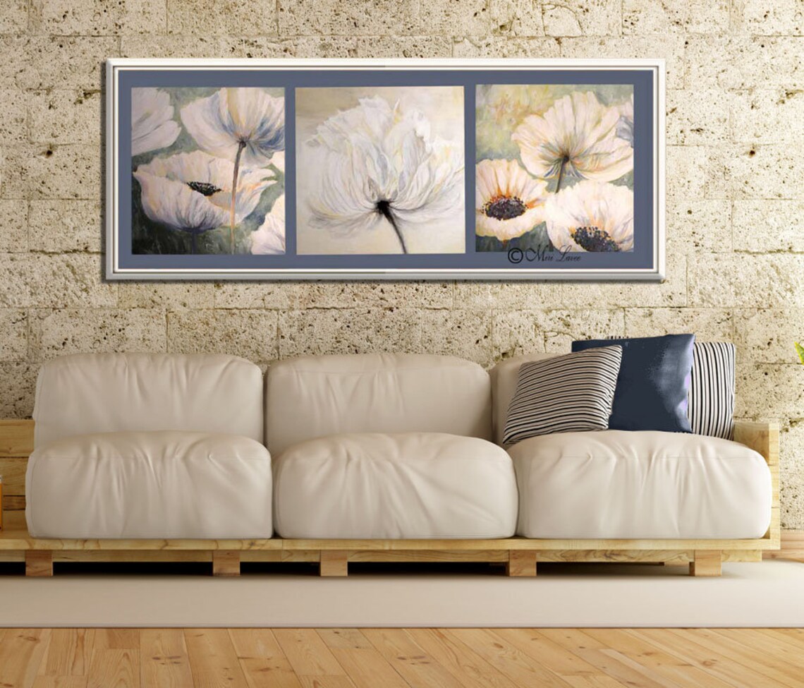Flower Art Print Flower Wall Decor Bedroom Wall Art White | Etsy