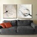 Large White Canvas Art Set of 2 for Living Room Wall Decor, Delicate ...