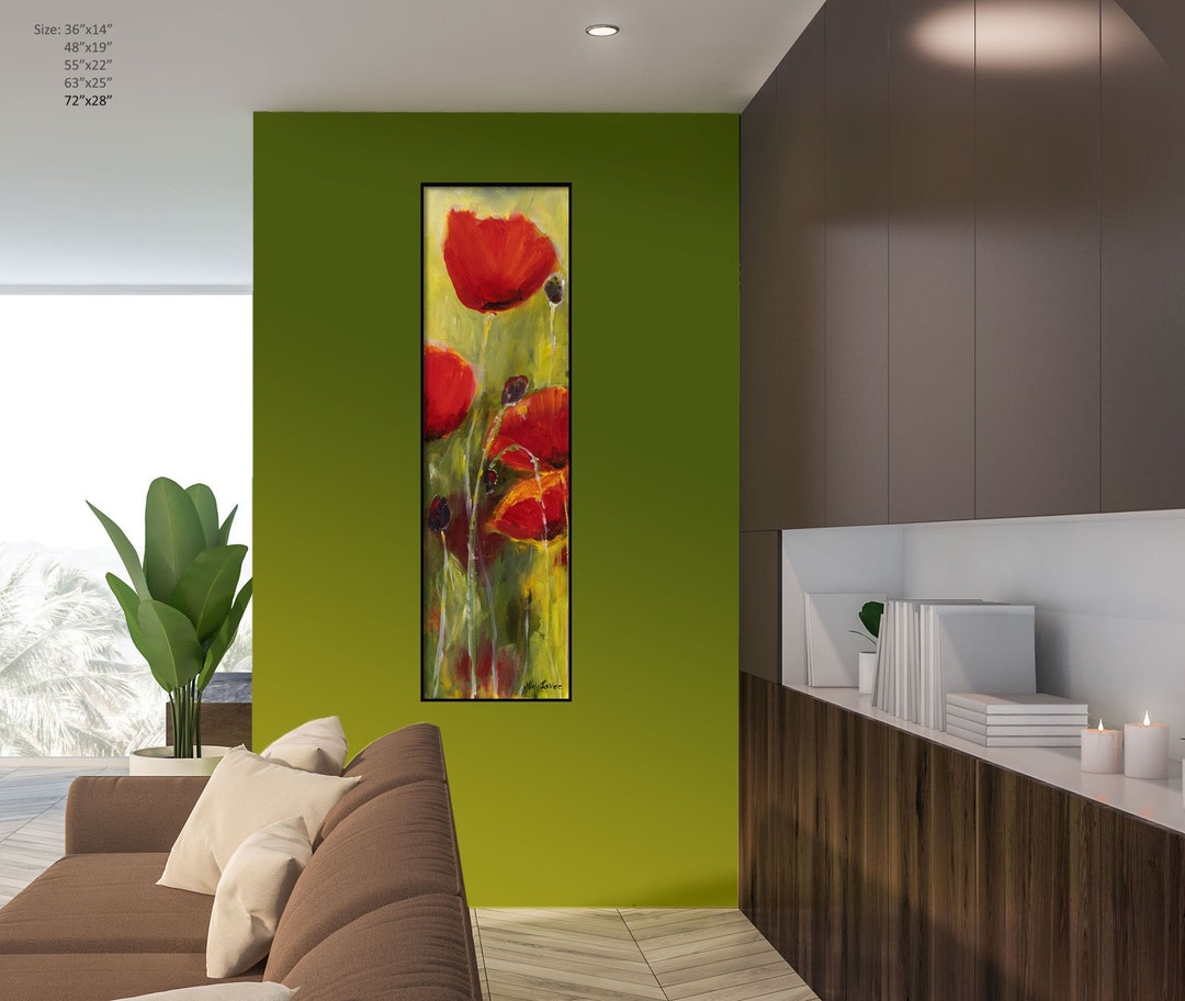 Home Office Wall Art, Lobby Wall Art , Conference Room Art, Flower Art ...