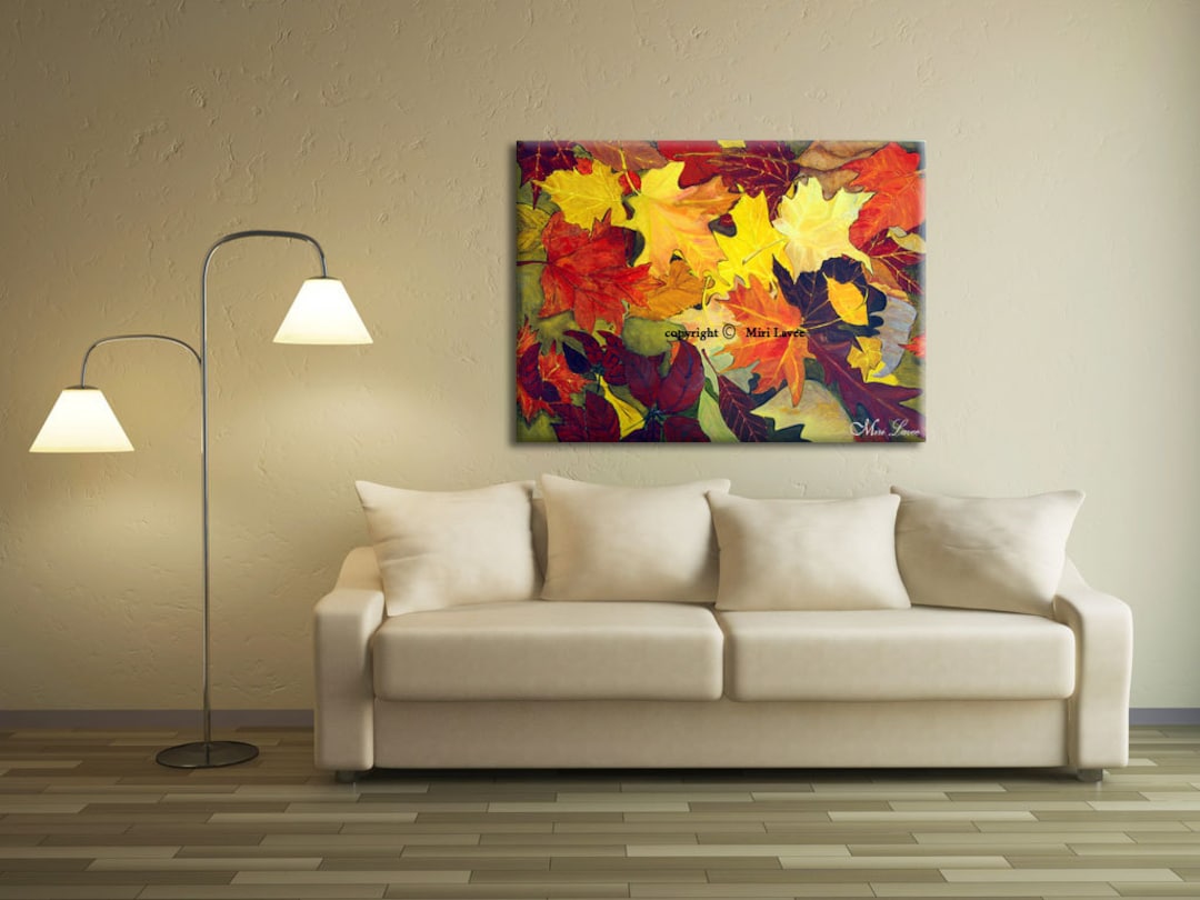 Living Room Wall Art, Abstract Art Print, Abstract Canvas Landscape Art ...