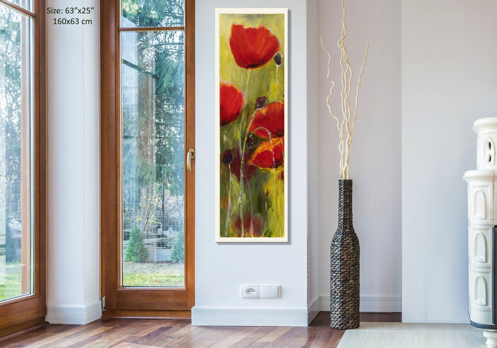 Home Office Wall Art, Lobby Wall Art , Conference Room Art, Flower Art ...