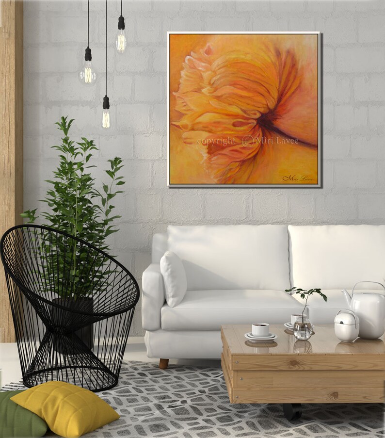 Large Flower Art Floral Wall Art Living Room Art Floral Art - Etsy