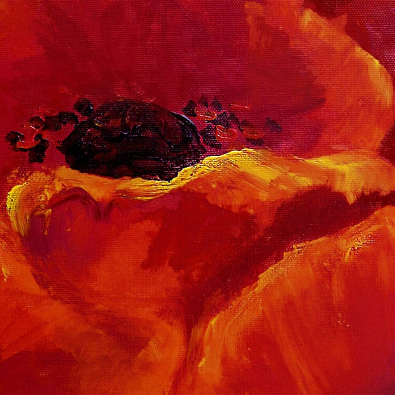 Extra Large Wall Art Red Flowers Wall Art Large Canvas Art | Etsy