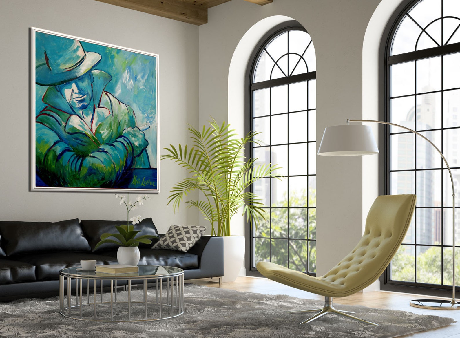 Large Wall Art, Man Wall Art, Figure Art, Living Room Wall Art ...